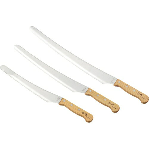 特長：パン切り包丁です。仕様：全長(mm)：500刃渡り(mm)：330大(L)　刃部長さ：365mm材質／仕上：柄部材質：天然木刃部材質：ステンレス420J2　●メーカー取寄商品について 本商品はメーカーからの取寄商品となります。 納期は...