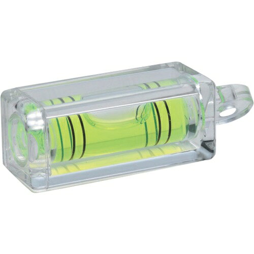 特長：はかり・測定器・重機・家電などに直接取り付けて使用します。用途：機器取付用。水平測定に。仕様：長さ(mm)：46高さ(mm)：15厚さ(mm)：15感度：0.50mm/m＝0.0286°穴径(mm)：3.0材質／仕上：本体：アクリル樹...