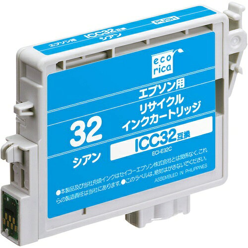特長：互換インクシェアNo.1　圧倒的な販売実績信頼の証　エコマーク認定・グリーン購入法適合商品　安心のサポート体制「エコリカ回収BOX」で回収しリユース（再使用）製品として再生した環境にやさしい製品用途：印刷コスト削減、環境に優しい製品を...