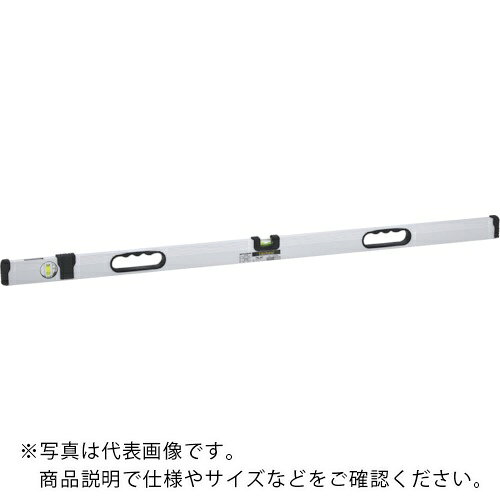 特長：6本線気泡管で1/100(1分勾配)・2/100(2分勾配)の測定が出来ます。精度調整ネジを回して気泡管の調整が出来ます。V溝付き測定面でパイプ測定可能です。落下時に3面からの衝撃をより緩衝するゴムプロテクター付です。3倍強力ネオジ磁...
