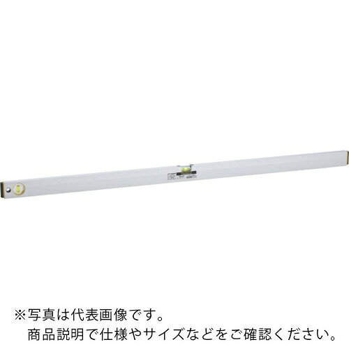 特長：6本線気泡管で1/100(1分勾配)・2/100(2分勾配)の測定が出来ます。精度調整ネジを回して気泡管の調整が出来ます。V溝付き測定面でパイプ測定可能です。磁石付きで鉄骨工事・プラント工事に便利です。建材等を傷つけない樹脂製フラット...