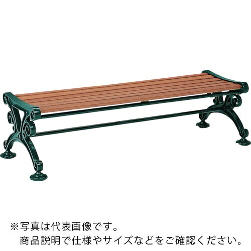 特長：木が腐りにくい構造です。脚部にガタつきを防止するアジャスター付です。用途：ベンチに。仕様：幅(mm)：1550奥行(mm)：560高さ(mm)：400天然木仕上材質／仕上：座面：天然木（水溶性型木材保護着色塗料W・Pステイン）脚：アル...