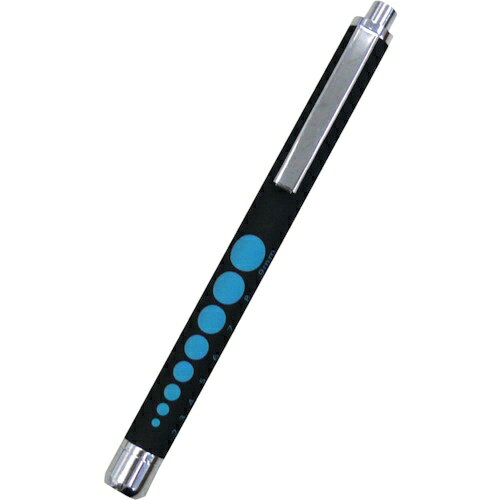 特長：表面は滑りにくく持ちやすいラバー調です。日本製ソフトLEDを使用です。φ2mmから9mmまでの瞳孔計付きです。5cmの物差し付きです。仕様：奥行(mm)：16高さ(mm)：140色：ブルー材質／仕上：亜鉛合金　●メーカー取寄商品につい...