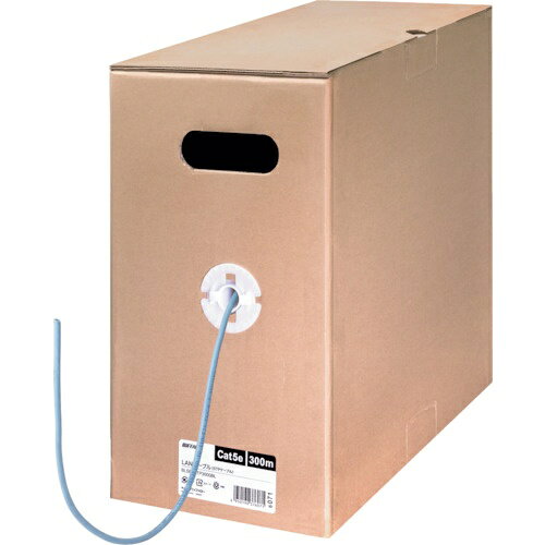 特長：Cat5e対応LANケーブル長尺タイプです。シールドタイプです。仕様：色：ブルーカテゴリ種類：カテゴリ5eケーブル色：ブルーケーブル長(m)：300　●メーカー取寄商品について 本商品はメーカーからの取寄商品となります。 納期は、メー...