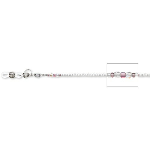 特長：長さ77CM　ガラス　ビーズ　ファッションに合わせてフェイスを華やかにもシックにも彩ります。用途：メガネを首からぶら下げる為に。仕様：幅(mm)：55奥行(mm)：15高さ(mm)：255ガラスビーズのメガネチェーン材質／仕上：チェー...