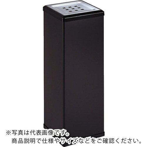 特長：火が消えやすい内部構造です。用途：スタンド式灰皿に。仕様：幅(mm)：210奥行(mm)：210高さ(mm)：570中缶サイズ直径(mm)：φ156中缶サイズ高さ(mm)：4403L材質／仕上：本体：スチール(0.5mm厚)中缶：シル...