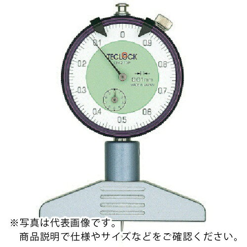 特長：目盛りが0.1〜0.9mmの読み取りやすい直読仕様です。用途：デプスゲージは、測定物の深さや段差の測定に最適。仕様：測定範囲(mm)：10目量(mm)：0.01測定子形状：針状注意：別途運賃　●メーカー取寄商品について 本商品はメーカ...