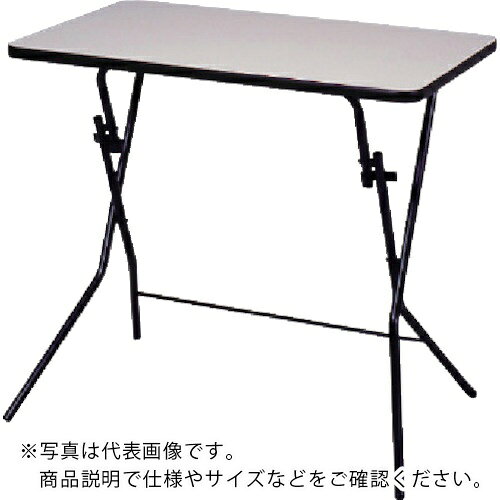 特長：折畳めば自立します。仕様：間口(mm)：750奥行(mm)：500高さ(mm)：700折畳サイズW(mm)：750折畳サイズD(mm)：175折畳サイズH(mm)：870セイコー　スタンドタッチテーブル材質／仕上：天板:メラミン合板脚...