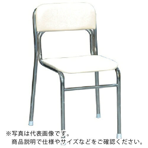 特長：スタッキンク゛でき収納に便利です。仕様：座奥行(mm)：360色：ホワイトセイコー　リブラチェア材質／仕上：座部:ビニールレザー脚部:スチールパイプ(粉体塗装)　●メーカー取寄商品について 本商品はメーカーからの取寄商品となります。 ...