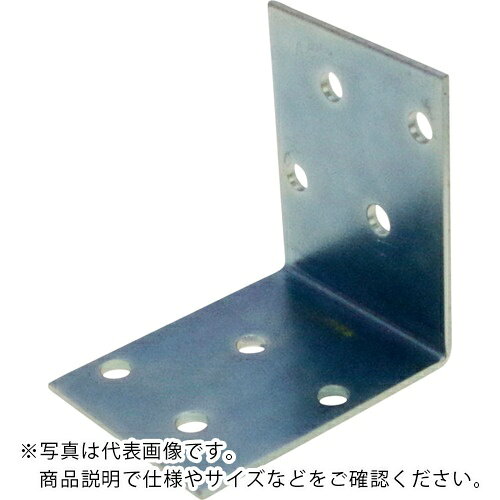 特長：複数の穴が空いているので、木材に合わせてビス止めが出来ます。用途：木材や金属などの固定や補助金具として使用。仕様：適用ねじ径（mm）：3〜4表面処理：カチオン電着塗装材質／仕上：鉄　●メーカー取寄商品について 本商品はメーカーからの取...