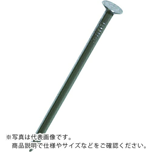 特長：シンプルな丸釘です。サビを防ぐため薄く油が付いています。用途：木の接合などに使用。但し、鉄が腐食する場所での使用は避ける。サビやすい為、打込み後はペンキなどを塗ってサビを防ぐ。仕様：寸法(mm)d：2.15全長(mm)：38番手(#)...