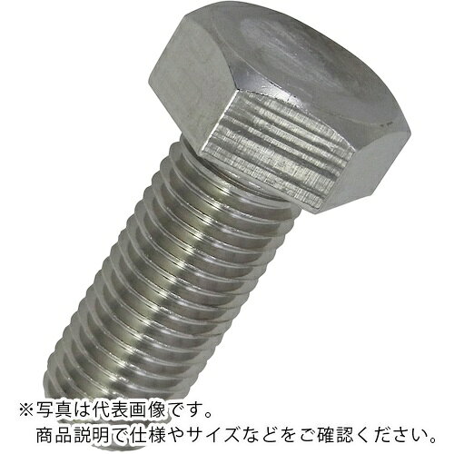 特長：頭部が六角形状のボルトです。用途：機械や構造物など様々なものの取り付けに。仕様：寸法(mm)d：M16寸法(mm)L：60ねじピッチ(mm)：2二面幅寸法(mm)：24強度区分：A2-50六角部高さ(mm)：10材質／仕上：SUS30...