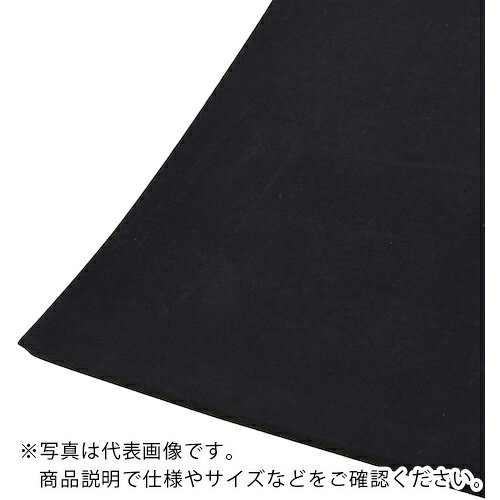 特長：弾性があり、摩擦性など機械的性質が良いゴム板です。用途：各種パッキン材、すべり止め、防振マット。仕様：幅(mm)：100厚さ(mm)：3使用温度範囲(℃)：-50〜70長さ(mm)：100粘着有無：無弾性：◎耐水性：○耐候性：×耐油性...