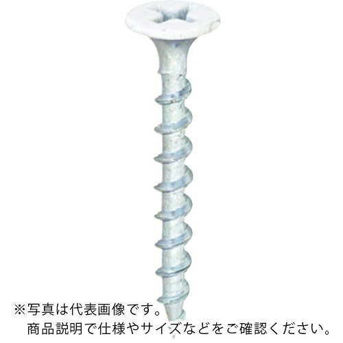 特長：頭部に白塗装を施した木用ねじです。電動ドライバーを使用でき、下穴が不要なので作業性に優れています。ドライバー2番をご使用下さい。用途：比較的柔かい木に最適。白い場所などに使用。仕様：寸法(mm)d：3.8全長(mm)：41頭部色：白造...