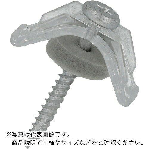 特長：高所作業や持ち運びに便利な9連結で作業性に優れています。用途：先端カットで下穴が不要、電動ドライバーでの施工が可能。下地が木の場合、ポリカ波板の取り付けに使用。仕様：長さ(mm)：23呼び径：3.9表面処理：ラスパート材質／仕上：傘部...