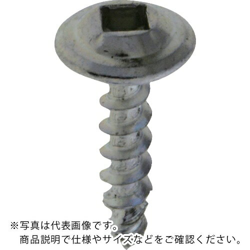 特長：先端特殊形状で木割れしにくく木の端でも打ちやすいです。四角穴のねじは、十字穴よりドライバーがしっかりくい込むため、安定してねじ込めます。用途：金具を木材に取り付ける際に使用。仕様：金具推奨穴径(mm)：4〜5専用四角ビット付(NO.2...
