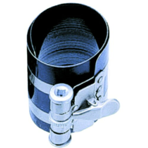 特長：各種整備用途にお使いいただけます。仕様：使用範囲：53〜125mm　全長：76mm　L型ハンドル付き ピストンをシリンダーに挿入する際に使用します。ピストンのリング部分に巻き付け締め込んでリングを圧縮し、木づち等で軽く打ち込んでくださ...