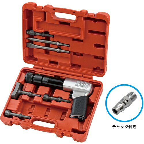 特長：ストローク：89mm　・　打撃速度：2100bpm差込サイズ：10mm　エアインレット：Rc1/4仕様：ハンマーとチゼルのセット　●メーカー取寄商品について 本商品はメーカーからの取寄商品となります。 納期は、メーカー確認後、メールで...