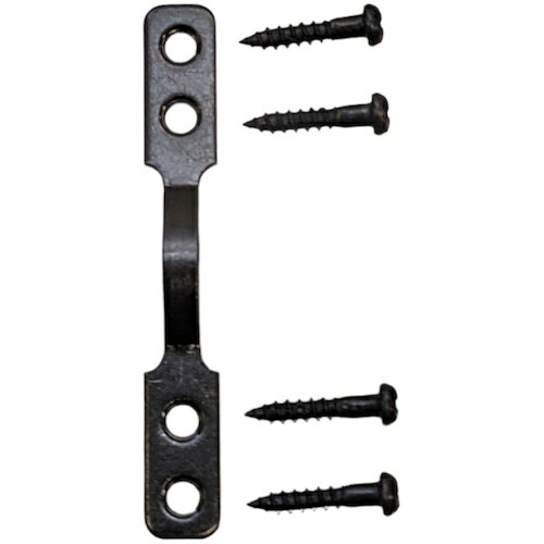 特長：額縁に紐を結ぶ為の鉄製金具です。仕様：安全荷重(kg)：10入り数：1パック額縁工作用金具大材質／仕上：素材：鉄ネジ：鉄セット内容／付属品：丸ヒモ用×2ヶ木ネジ×8本　●メーカー取寄商品について 本商品はメーカーからの取寄商品となりま...