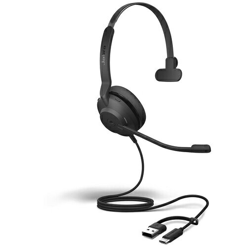 特長：USBヘッドセット USB-C/A 片耳 Microsoft Teams認定です。オンイヤー型です。遮音性の高い設計で周囲の騒音をブロックできる、パッシブノイズキャンセリング搭載です。仕様：両耳/片耳：片耳幅(mm)：216奥行(mm...