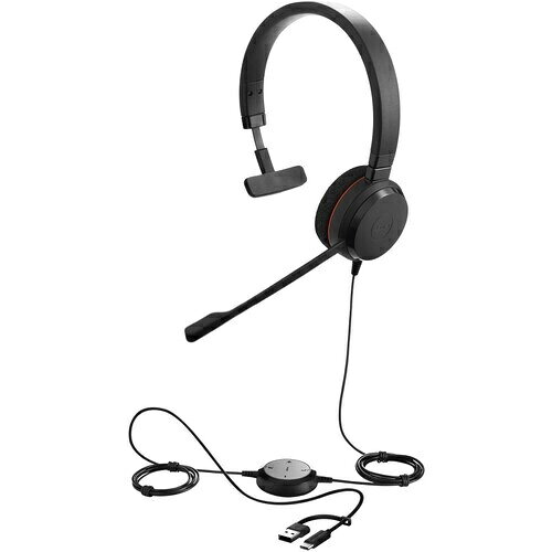 特長：USBヘッドセット USB-C/A 片耳Microsoft Teams認定です。手元で音量やミュートを操作できるUSBコントローラー付属です。オンイヤー型です。仕様：両耳/片耳：片耳幅(mm)：230奥行(mm)：180高さ(mm)：...