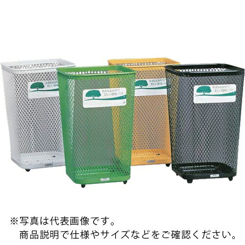 特長：景観に合わせた色を選べるシンプルな屋外用屑入です。市販の120Lポリ袋が使用できます。用途：屋内・屋外兼用。屋外用の屑入れに。仕様：色：黒奥行(mm)：364高さ(mm)：710容量(L)：103幅(mm)：445脚高さ(mm)：30...