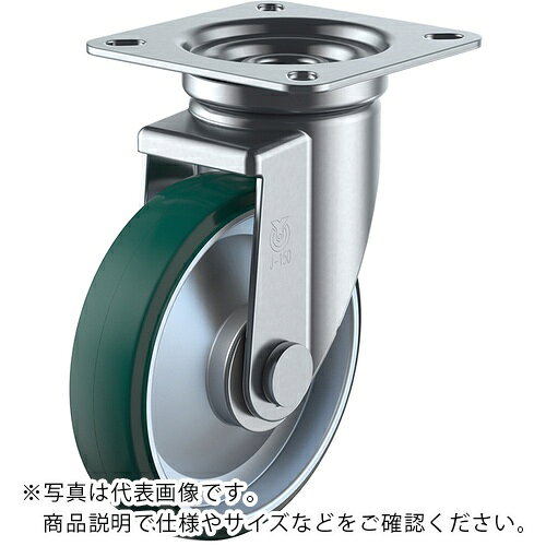 特長：標準的な大型キャスターで重量物の運搬に数多く使用されています。用途：台車、ワゴンに最適です。仕様：許容荷重(daN)：250許容荷重(kgf)：255車輪径D(mm)：130車輪幅(mm)：35取付高H(mm)：177取付座A(mm)...