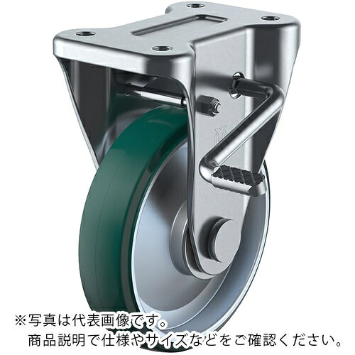 特長：標準的な大型キャスターで重量物の運搬に数多く使用されています。用途：台車、ワゴンに最適です。仕様：許容荷重(daN)：180許容荷重(kgf)：183.6車輪径D(mm)：100車輪幅(mm)：32取付高H(mm)：144取付座A(m...
