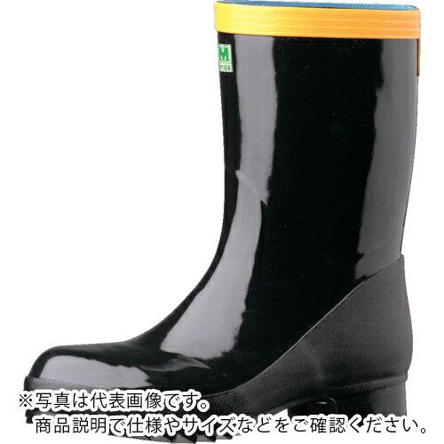 特長：熱・薬品・水・油に強い、ベーシックなゴム1層の靴底です。靴底から静電気を逃し、スパークを防止します。用途：製造業。点検・整備。仕様：寸法(cm)：26.0足幅サイズ：EEE靴丈(cm)：27.0色：ブラック規格：JIS T8103 (...