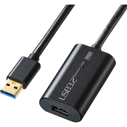 特長：USB2.0の約10倍（5Gbps）の転送速度に対応したUSB3.2 Gen1（USB3.1/3.0）アクティブリピーターケーブルです。USB3.2 Gen1（USB3.1/3.0）のスーパースピードモード（5Gbps）[規格値]に対...