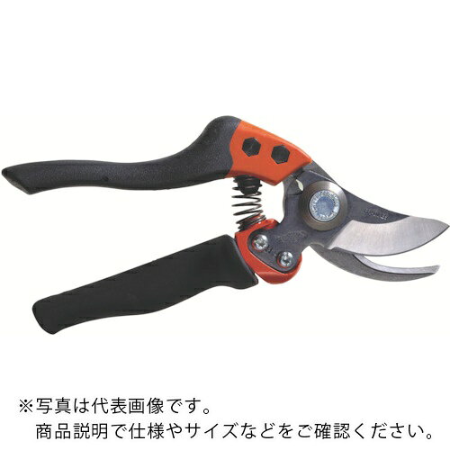 特長：プロ用剪定ハサミです。下のグリップが動き手にジャストフィットします。ローリンググリップで1日10000回でも疲れません。切断面が非常にきれいです。エルゴグリップ採用により、けがの防止や、腱鞘炎の防止につながります。グリップは、S(小)...