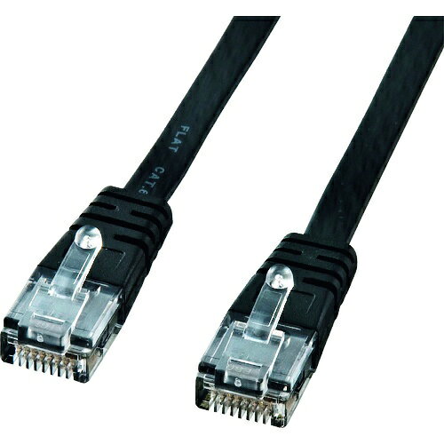 特長：厚さ1.4mm超フラットタイプで、ギガイーサネット完全対応のカテゴリ6フラットLANケーブルです。ギガビットイーサネットに完全対応したカテゴリ6適合のストレート結線ケーブルです。仕様：ケーブル色：ブラック　●メーカー取寄商品について ...