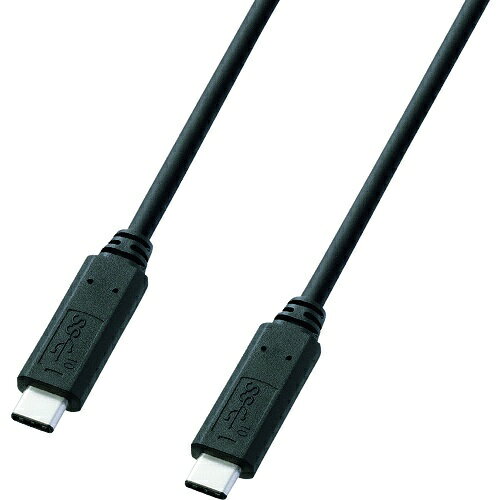 特長：USBタイプCのUSB3.1Gen2対応ケーブル1mブラックPD対応USB認証取得品です。両面させるUSBType-C（タイプC）コネクタ採用コネクタの表・裏を気にせず使えるUSBタイプCコネクタを採用しています。USBIF(USBI...
