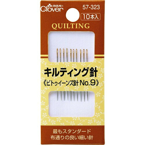 特長：キルト目が美しく仕上がる細く扱いやすい針です。ぬい針のクロバーが、パッチワーク・キルトのためにつくった専用針です。細い針に糸を通しやすく工夫した針孔。仕様：太さ(mm)：0.53長さ(mm)：27.0Pサイズ(mm)：33×74×3N...
