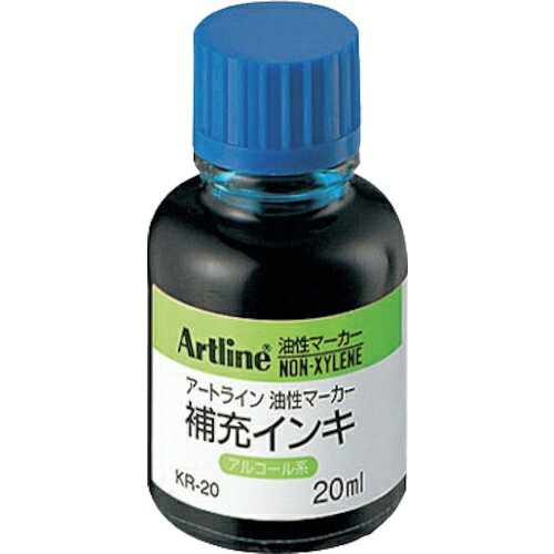 特長：油性マーカーアートライン専用補充インキです。鮮やかな色がよみがえります。仕様：インク色：空色容量(ml)：20内容量(ml)：20サイズ(mm)：φ34.5×61.3注意：ペン芯ホルダーを外して補充してください。引火性ですから火気にご...