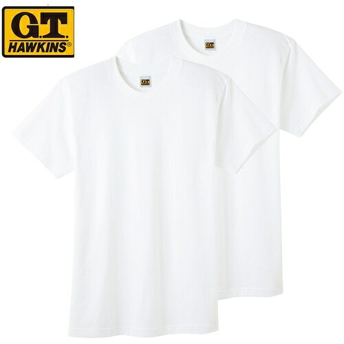 特長：丈夫で長持ちかつ着心地満点GTホーキンスの綿100%の丸首天竺Tシャツです。綿の柔らかい風合いで、カジュアルに着こなせるタイプです。襟にはGT.HAWKINSのロゴネームがついているシンプルなデザインを採用しています。サイドシームレス...