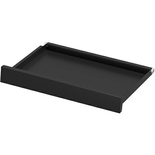 特長：eデスクシリーズ用引き出しです。仕様：製品サイズ(mm)：W484×D380×H67製品重量(kg)：2.6引き出し有効内寸(mm)：W446×D338×H30フレームカラー：ブラック出荷形態：組立出荷(デスクへはお客様取り付け)梱包...