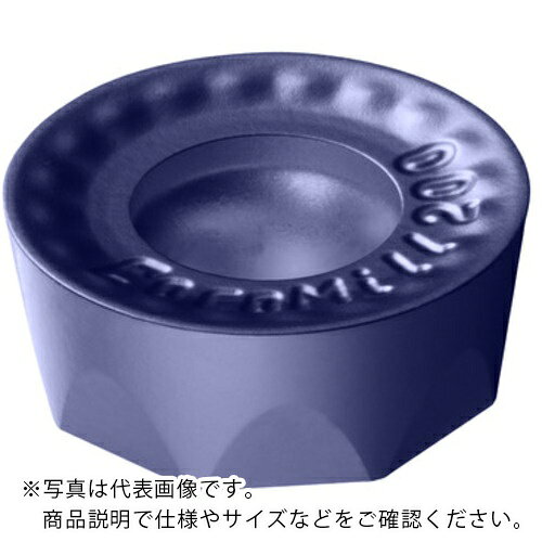 特長：耐欠損性強化タイプの荒加工用丸チップです。堅牢な正面フライス及び倣い加工用です。用途：正面フライス荒加工用。倣い荒加工用。仕様：適合被削材：P内接円IC(mm)：19.05厚さS(mm)：6.35コーナ半径RE(mm)：9.525最大...