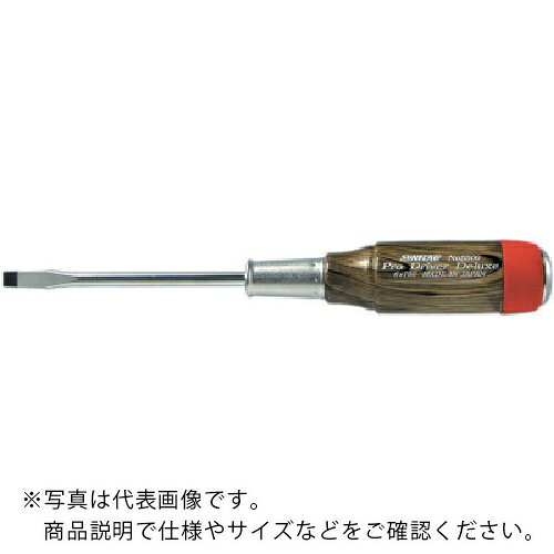 特長：グリップ部には樹脂カバーが付いており、油などでも滑らず作業出来ます。フィット感のある高級木を使用。耐久性に優れ、握りやすく力の入るプロ仕様のドライバーです。用途：工場内作業、車両整備、機械組み立て、什器組み立てなどに最適です。仕様：サ...