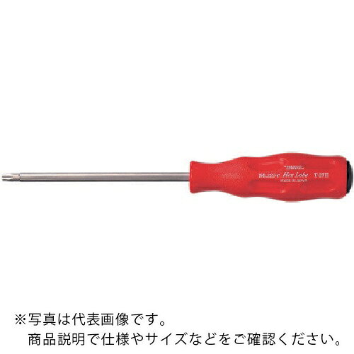 特長：先端形状が6つの耳たぶ状曲線で構成され、カムアウト現象が無く駆動効率及びトルク伝達が高い為、ネジ山を破損しません。用途：トルクス穴のネジ締めにご使用下さい。仕様：サイズ：T−15H材質／仕上：軸部、特殊鋼　●メーカー取寄商品について ...