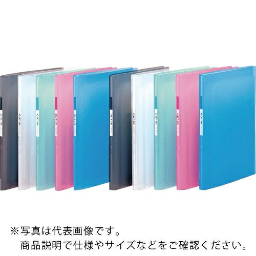 特長：書類をポケットにはさみ込むだけで簡単にファイリングです。1つのポケットに数十枚の書類や小冊子もラクラク収納できます。上からでも横からでも書類の出し入れができる便利なファイルです。表紙には文字が書けるタイトル欄付です。仕様：用紙サイズ：...