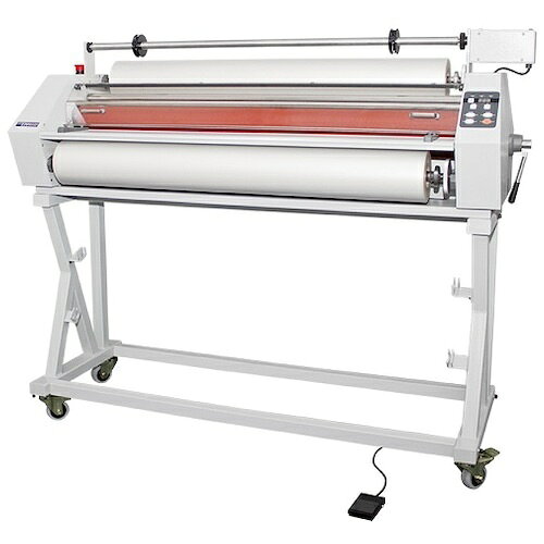 特長：ホットとコールドラミネーターが両方使用できます。仕様：最大ラミネート幅：1120mm最大ラミネート厚：0.8mm(用紙厚含む)ラミネート速度：600〜1800mm/分対応フィルム：38〜150μm(片面厚)/CP/Rollウォームアッ...