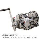 特長：ハンドル左右の往復運動で巻き取り、巻き戻しができますので、取り付け場所を選びません。また、回転式ウインチとしても使用出来ます。 特殊クラッチカバーの中にストッパーを内蔵した方式で誤操作が出来ない構造のため、危険性もなく安全な作業を行う...