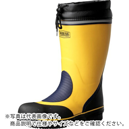 特長：雪がつまりにくく、屈曲性に優れ、濡れた床でも滑りにくい構造です。圧雪でも歩きやすい寒冷地に最適な靴底です。親指をまっすぐに伸ばして、快適に着用できるワイド樹脂先芯を使用しています。鋼製先芯と比べ、つま先が冷えにくく、サビず、更に軽量で...