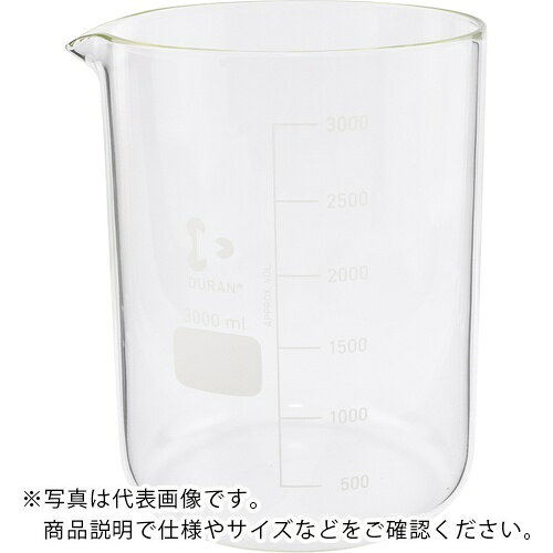 特長：化学的に安定で耐食性に優れています。熱膨張係数が低く、熱や温度の衝撃に対し優れた特性を持っています。仕様：熱膨張係数：33×10-#7#/℃(20〜300℃)厚手ビーカー211316805材質／仕上：DURANR(硼珪酸ガラス3.3)...