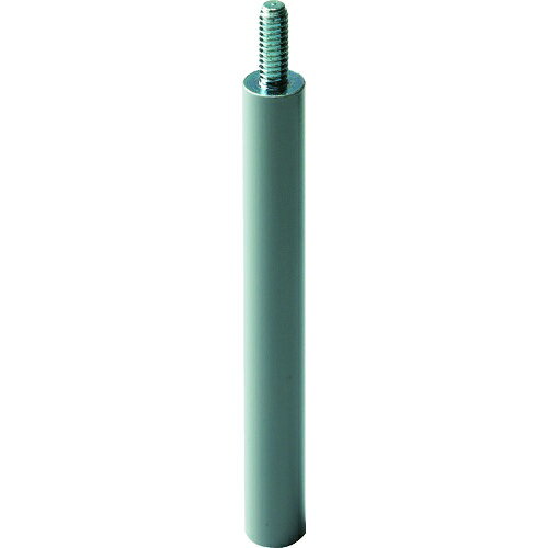 特長：丸ポストに灰色の熱収縮チューブの被複を施してあります。プリント基板・アクリルカバーその他部品支持に便利な金属サポーターです。本体頭部にマイナスドライバーで締付け出来るように溝加工されています。RoHS対応品です。用途：導体の接触する恐...