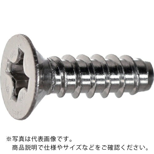 特長：1種（Aタッピング）よりもピッチが細かく、先端2〜2.5山がテーパーになっています。主に薄鋼板（5mm以下）、樹脂、非金属用です。ヘキサゴンパック入りです。仕様：寸法(mm)d：M3寸法(mm)L：5頭部径(mm)：6.0頭部厚さ(m...
