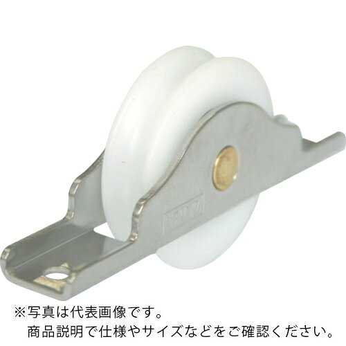 特長：ポリアセタール樹脂車輪使用により音が静かです。用途：屋内木製建具。（甲丸レール用）仕様：耐荷重(kg)2個使用時：40A(mm)：76C(mm)：9D(mm)：20E(mm)：14F(mm)：5P(mm)：66G(mm)：6.5H(m...