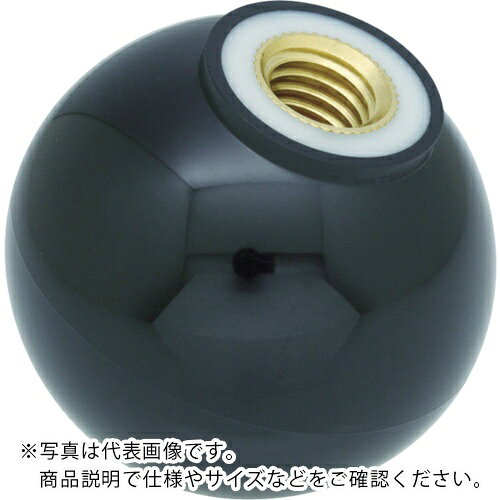 特長：ABS樹脂製なので、色が安定しています。仕様：外径(mm)：20ねじ寸法：M6×1.00ねじ深さ(mm)：10色：黒芯金付タイプ色展開：黒・赤1個単品販売あり材質／仕上：グリップ:ABS樹脂芯金:黄銅注意：接着剤使用の際はABS樹脂対...