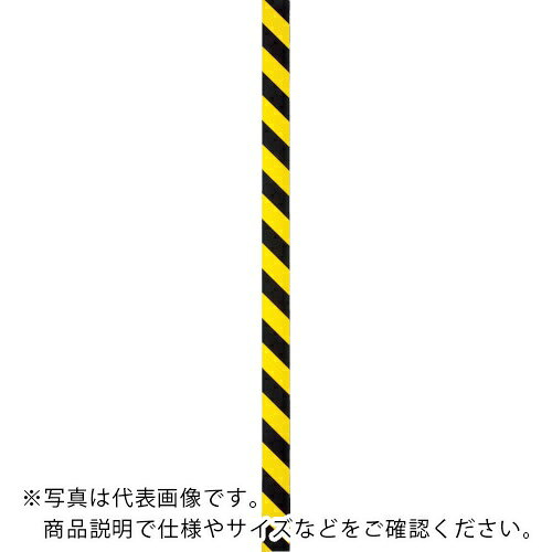 特長：表面に視認性の良い反射フィルムを採用したマグネットシートです。用途：工場、工事現場等の安全喚起に。仕様：色：黄/黒幅(mm)：180長さ(m)：1厚さ(mm)：0.72取付方法：マグネット式材質／仕上：表面:ポリエステル系樹脂裏面:マ...